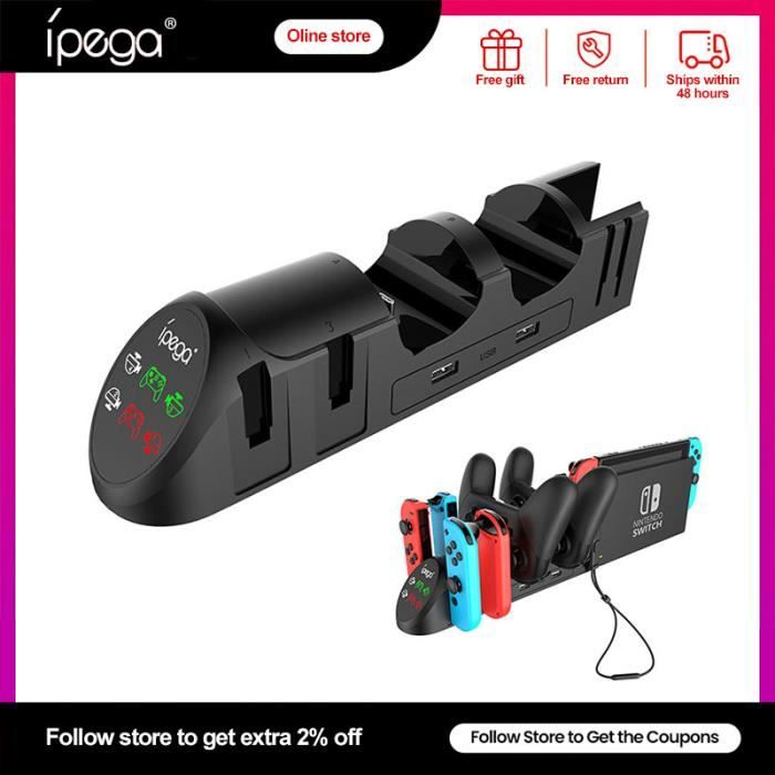 Ipega Chargeur de contrôleur pour Nintendo Switch, OLED, Joy Con, Joycon, Console, S6, Support ...