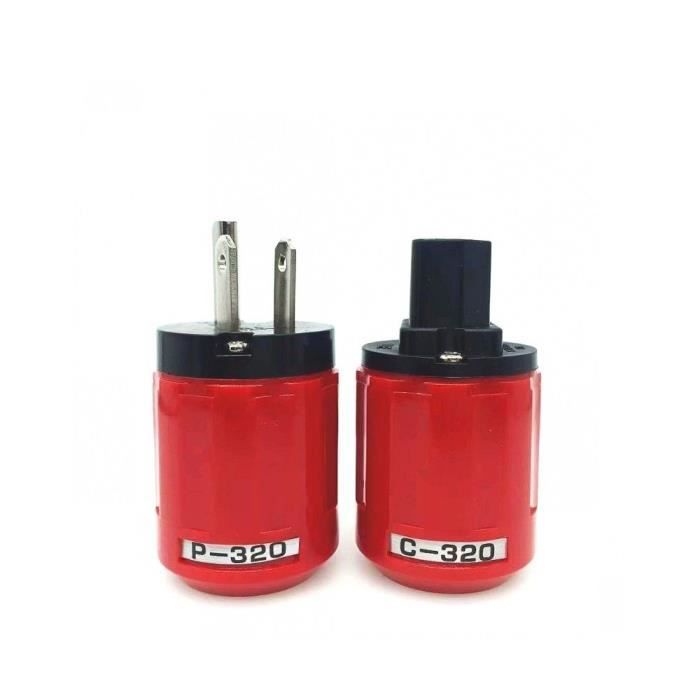 Rhodium plated US Power Plug-Oyaide HIFI P-320-C-320 Cuivre EU-US ...