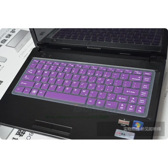Violet-Housse de protection de clavier en Silicone, 14 pouces, pour ...