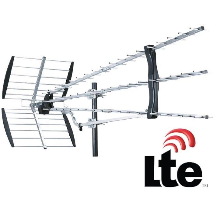 Antenne UHF 57 éléments avec filtre LTE - Cdiscount TV Son Photo