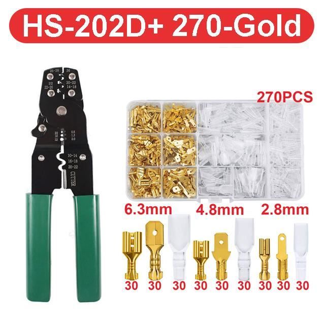 HS-202D W 270 Gold - Mini pince à sertir multifonctions, dénudeur ...