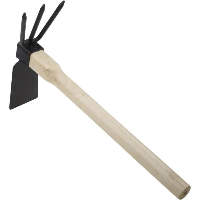 Binette à outils en acier portable multifonctionnelle anti-flexion pour désherbage lourd Noir ...