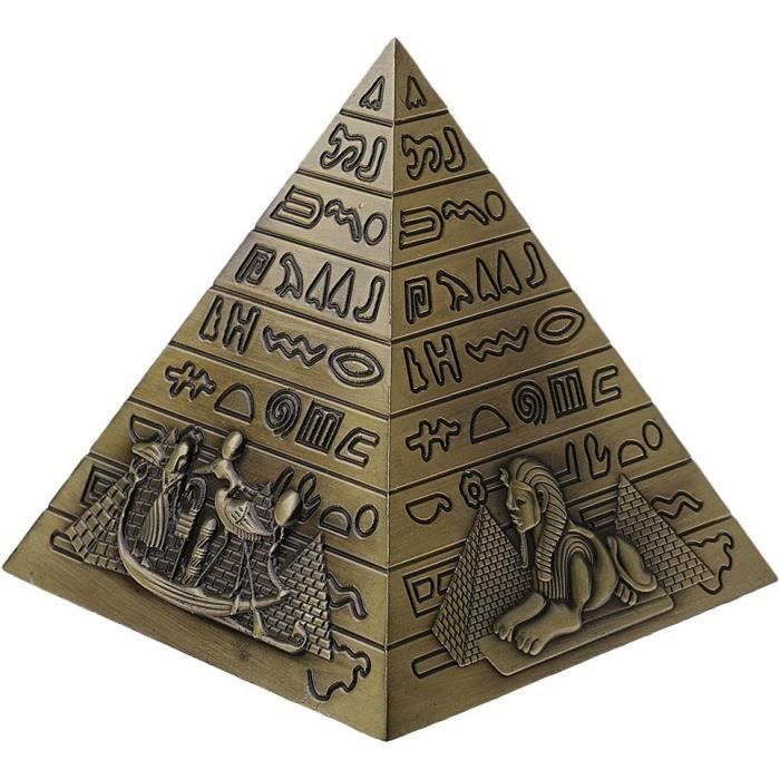 De Pyramide Egyptienne Statue Figurine Métal Objets de Décoration ...