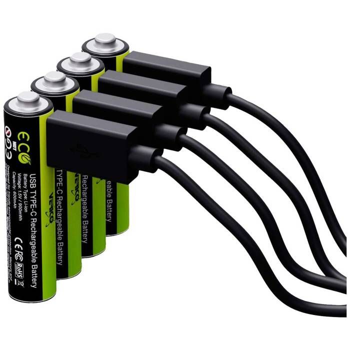 Batterie USB-C® Verico LoopEnergy USB-C Li-Ion 600 mAh 1.5 V 4 pc(s ...