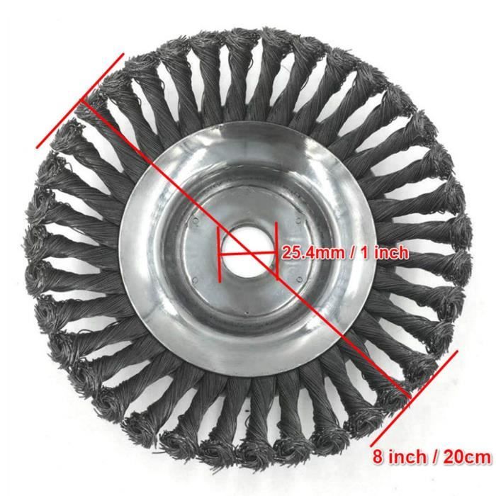 Tondeuse,Tête de coupe en fil d'acier 150mm-200mm, plaque de désherbage pour débroussailleuse ...