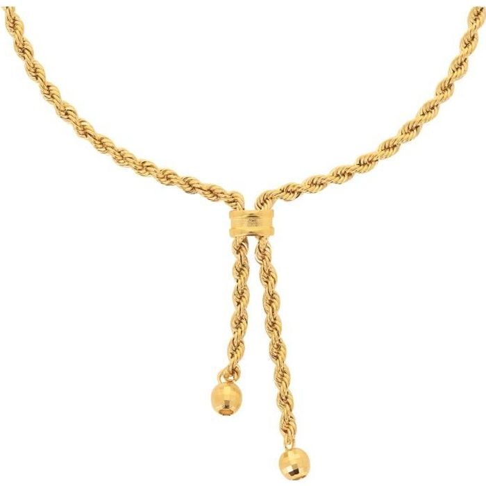 Collier Femme Pampille Or 18 Carats - Achat / Vente sautoir et collier ...