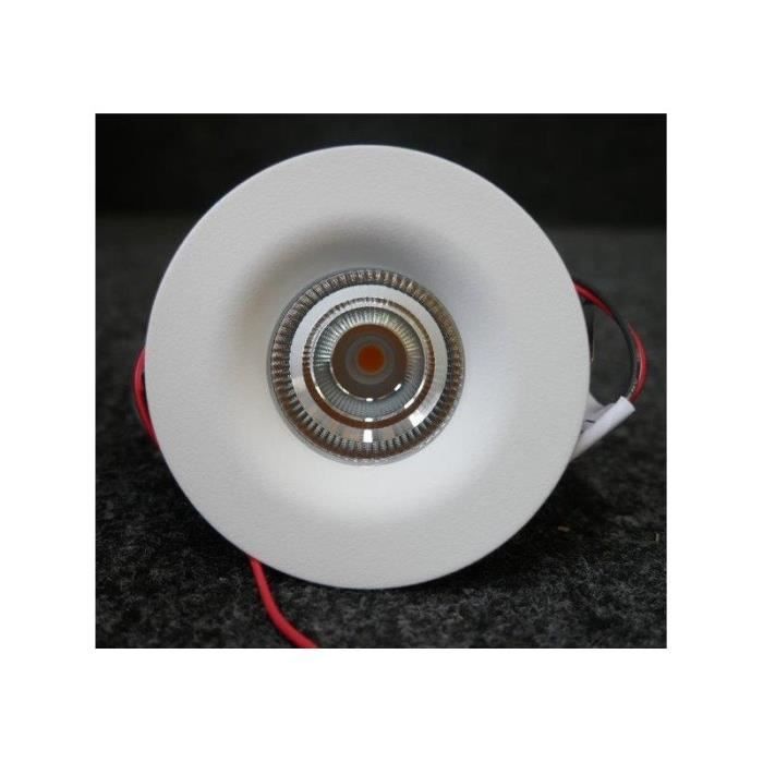 Spot encastré downlight blanc Ø 75x57mm LED 6.4W 2700K 513lm 40 230V IP20 Mini Reo Delta Light ...