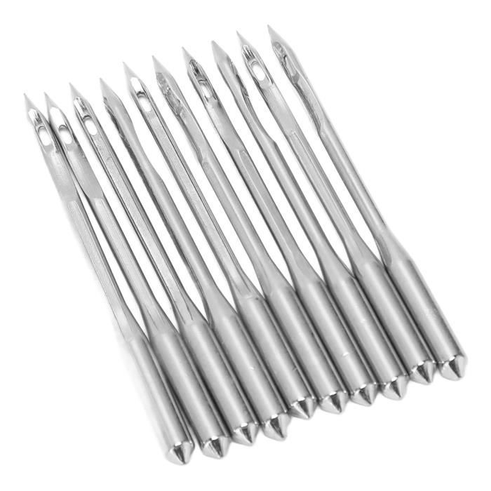 SUC-aiguilles en acier pour machine à coudre Aiguilles pour Machine à coudre, 10 pièces ...