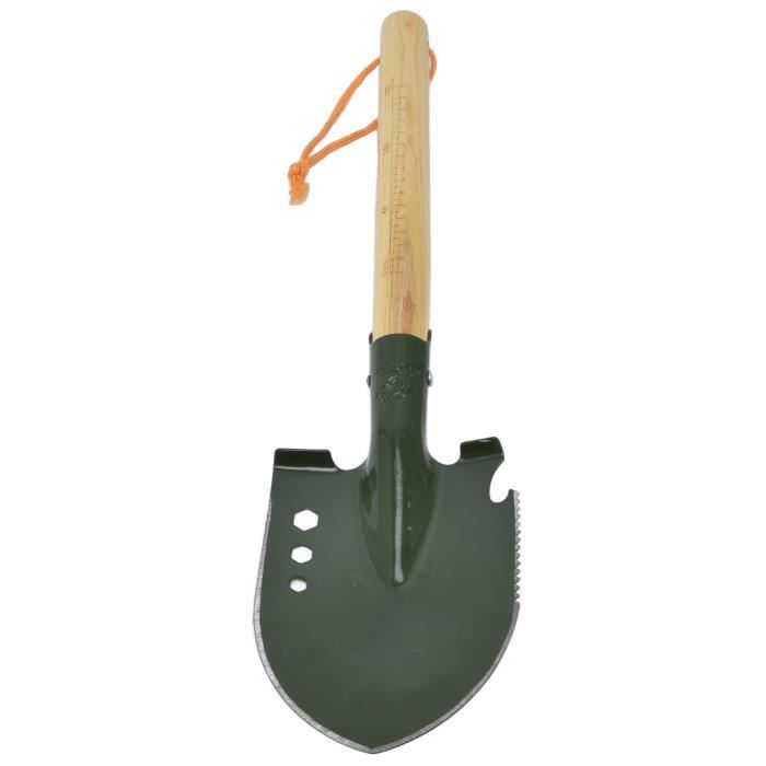 Pelle militaire Pelle de Survie avec Manche en Bois, Outil de ...