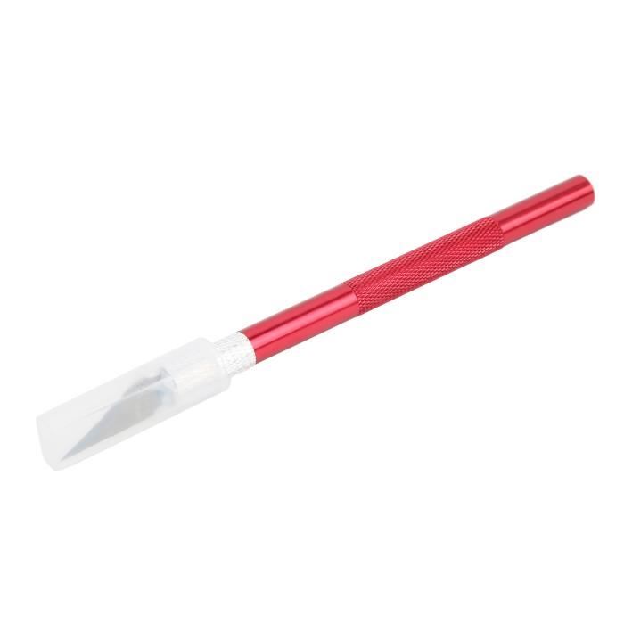 KIMISS Couteau stylo Couteau artisanal lame en acier inoxydable manche ...