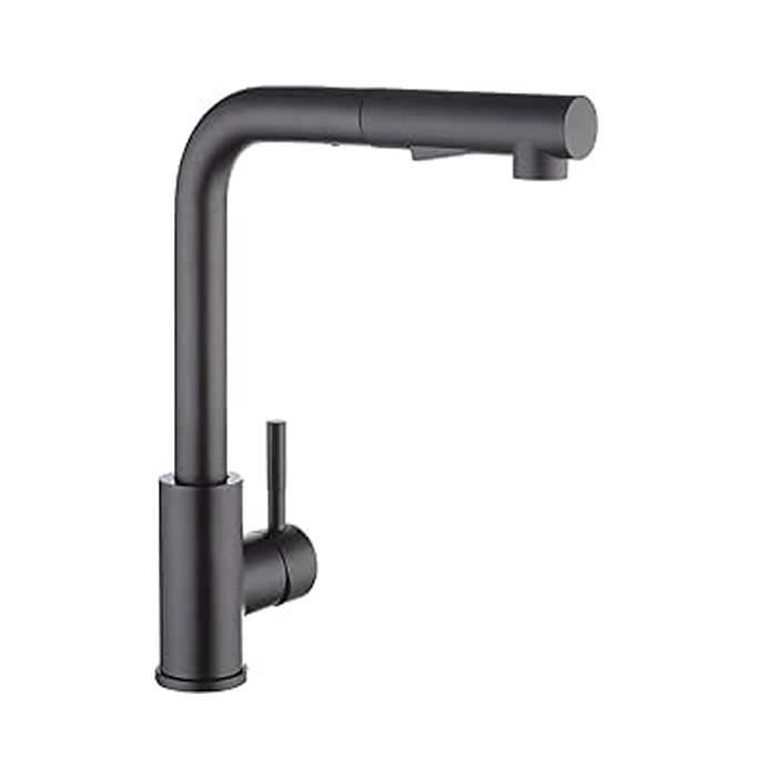 Robinet Cuisine Douchette Noir, avec Douchette Extractible ...