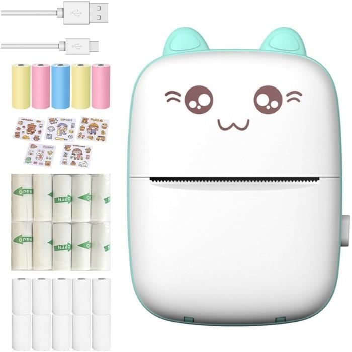 Imprimante Photo Portable, Mini Imprimante Thermique, Imprimante Sans ...