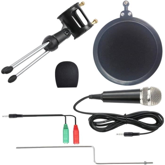 Nornward Ensemble Microphone Avec Pied Mini-Micros Microphone De ...
