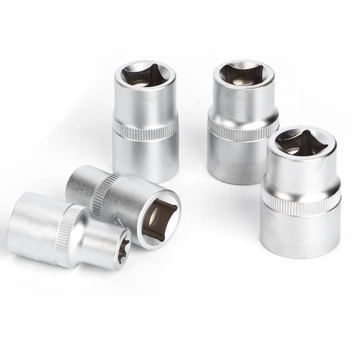 SURENHAP 1/2 Drive Star Bit Socket 9pcs 1/2' Drive E Type Star Bit Socket Set E10 E24 Kit d ...