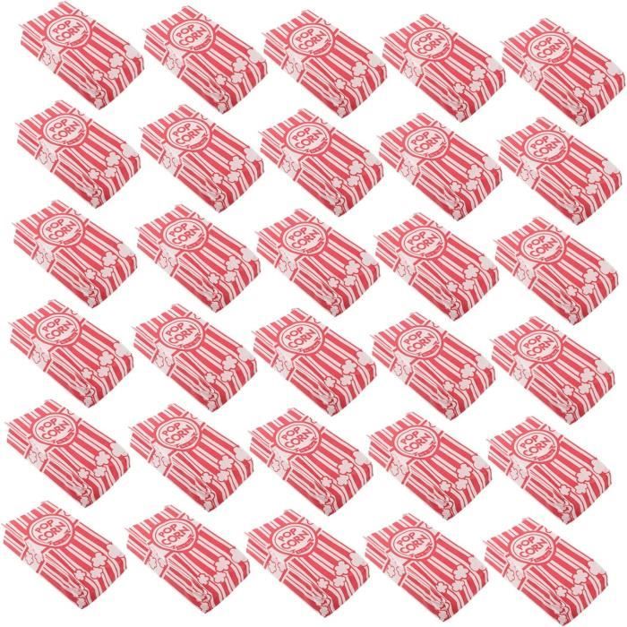 100 Pièces Pop-Corn Sac D'Emballage De Pop-Corn Sacs En Papier Pour La ...