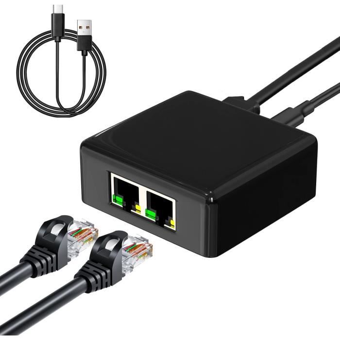 Switch Ethernet, Répartiteur Ethernet Rj45 1 À 2, Hub Rj45 Switches ...