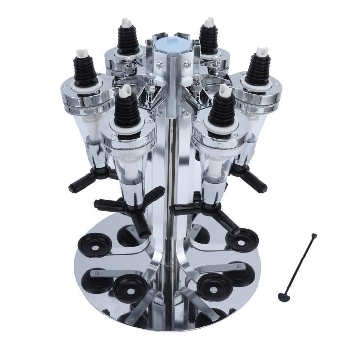 BOH Rotating Wall Mounted 6 Bottle Stand Optic Dispenser Drinks Wine ...