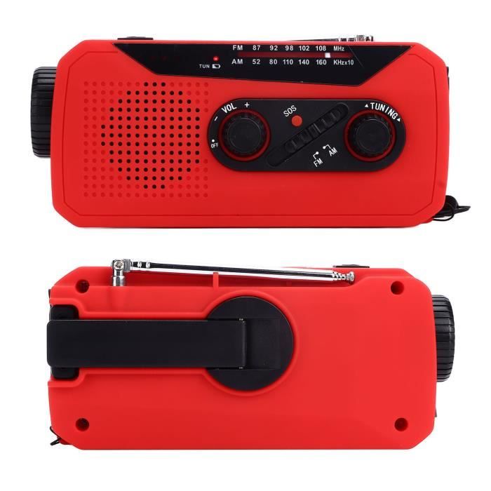 YOSOO Emergency Radio, IPX3 Solar Radio LED Light with USB Cable for ...