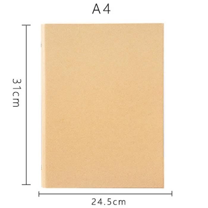 ALBUM PHOTO,A4 Black core--Album Photo en papier a4 Kraft à feuilles ...