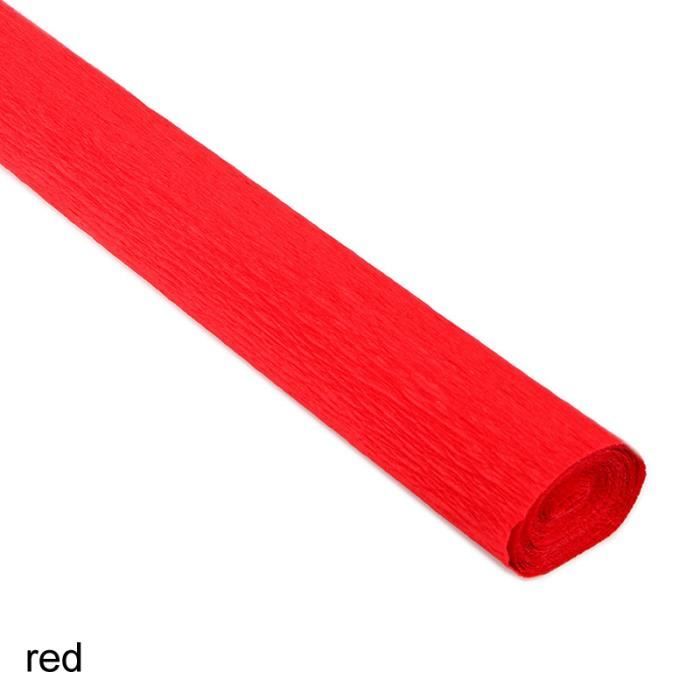 PAPIER CADEAU,Rouge--Couronne de scrapbooking en papier crêpe pliable ...