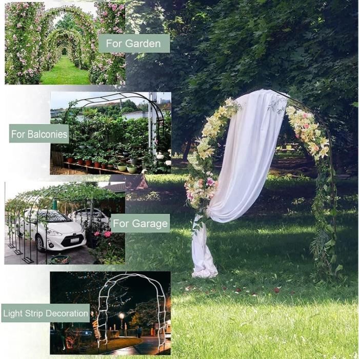 Arche De Jardin en Fer Forgé Largeur du Passage120cm 140Cm 180Cm 240Cm ...