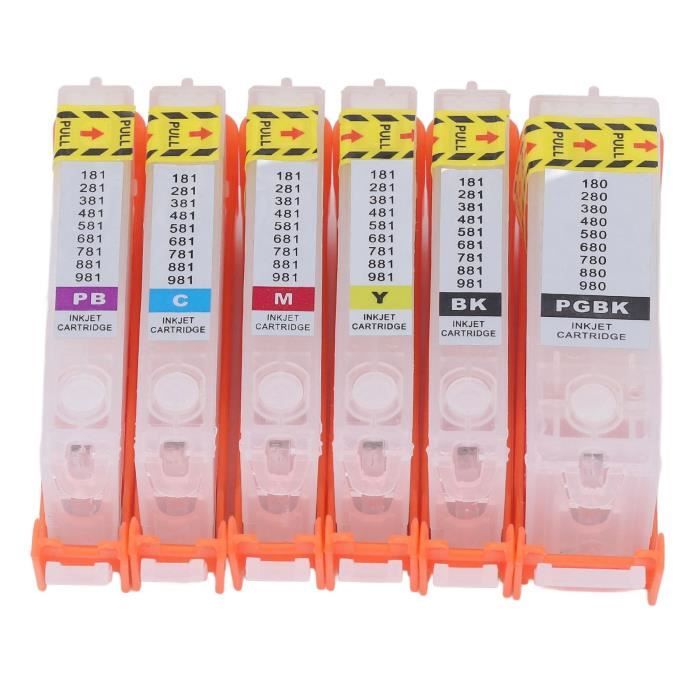 Cartouche d'encre pour imprimante 6 couleurs Cartouche d'encre pour ...