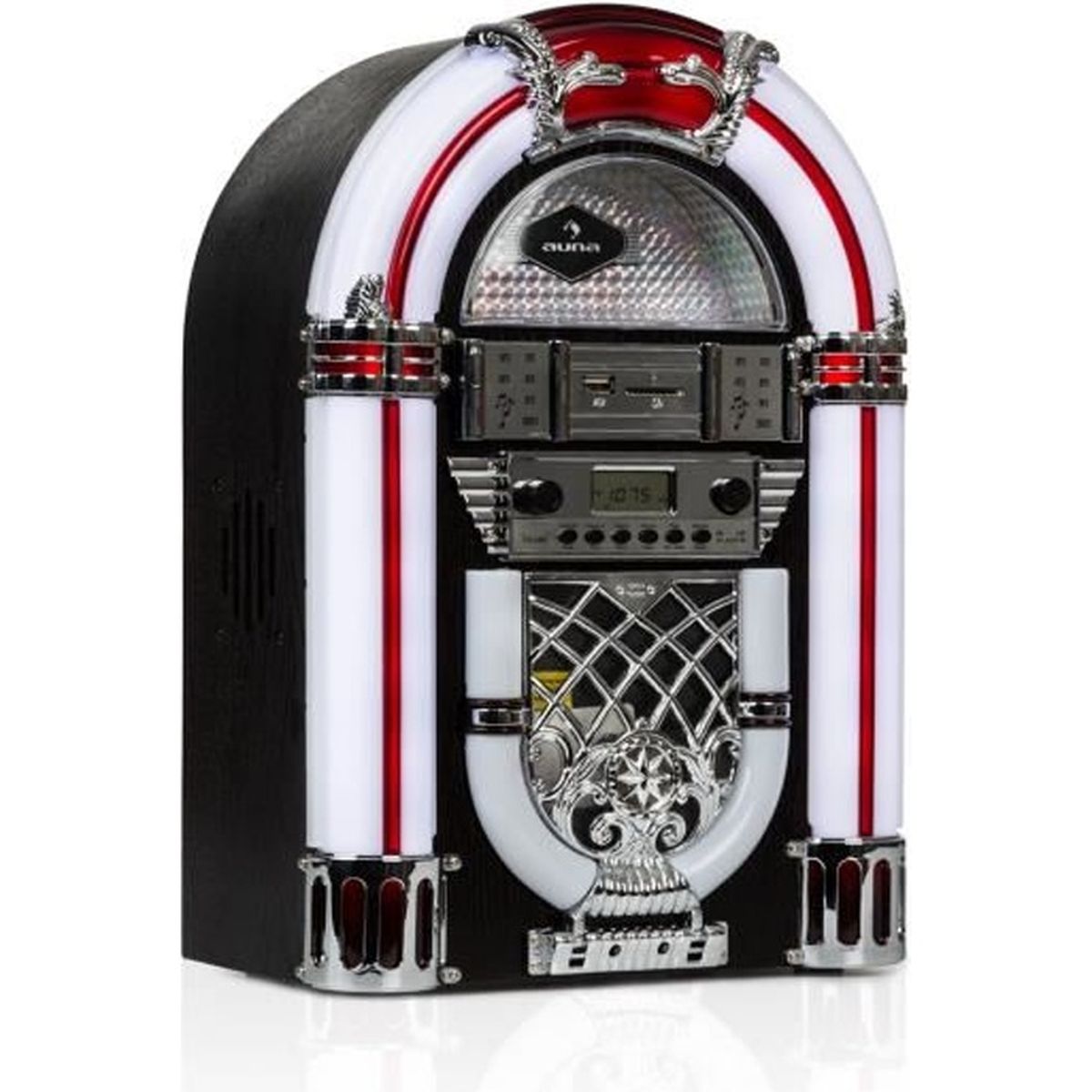 Auna Arizona chaîne hifi Jukebox design vintage 50´s avec Bluetooth ...