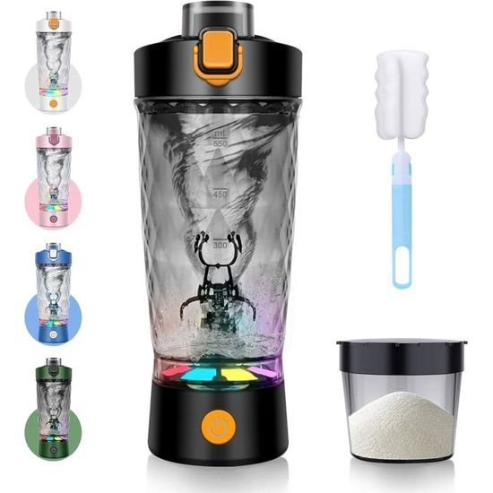Shaker electrique 650 ml shaker electrique proteine avec compartiment à ...