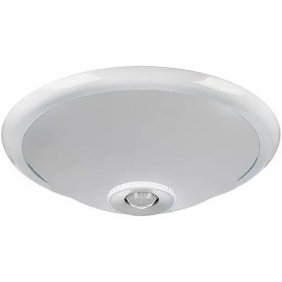 Lampe de plafond blanche - plafonnier avec détecteur de mouvement Lampe ...