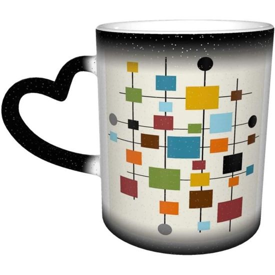Mug-Tasse en céramique Mid Century Modern Art Coffee Mug Tasse de ...