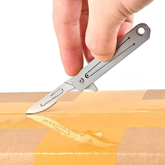 YINN Outdoor Stainless Steel Quick Opening Artistic knife Mini fold Key ...