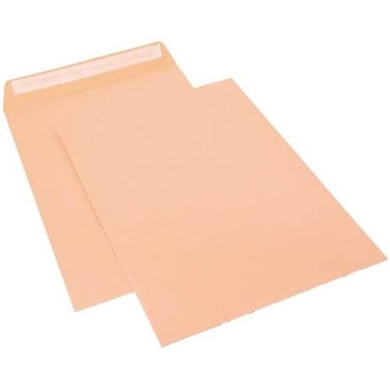 Enveloppe - MSA - Sac cellulose chamois 90g - 260x360 mm - Lot de 250 ...