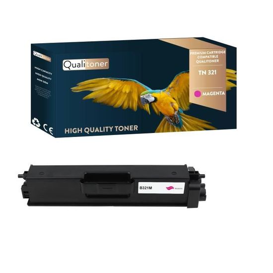 QUALITONER | Toner x1 - TN321 TN 321 Magenta - Compatible pour Brother ...