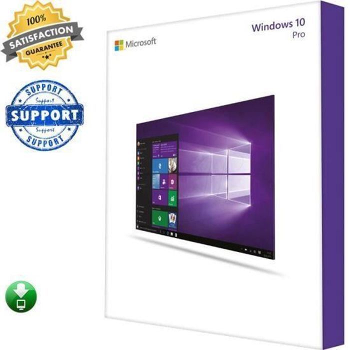 Windows 10 Professionnel 32/64 Bit - 1 PC - Cdiscount Informatique