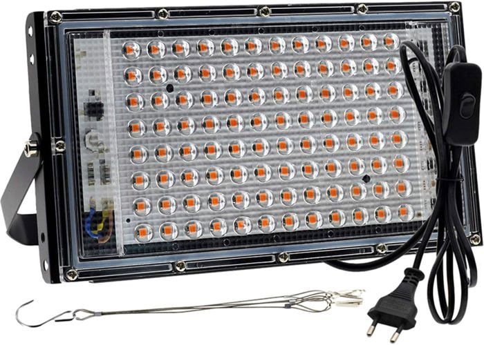 Lampe horticole LED spectre complet 100W pour plantes d'intérieur ...