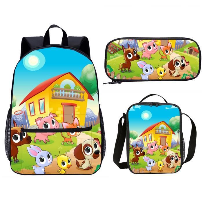 17 pouces Cartable Fille Primaire - 3 pcs - 31x14x45cm - Enfant ...