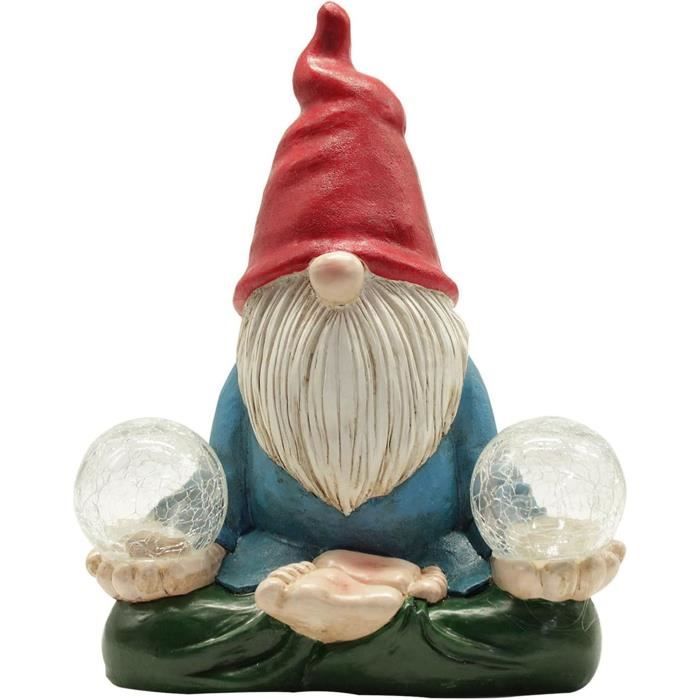 Statue de jardin en plein air - Statue naine avec balle de transport et ...