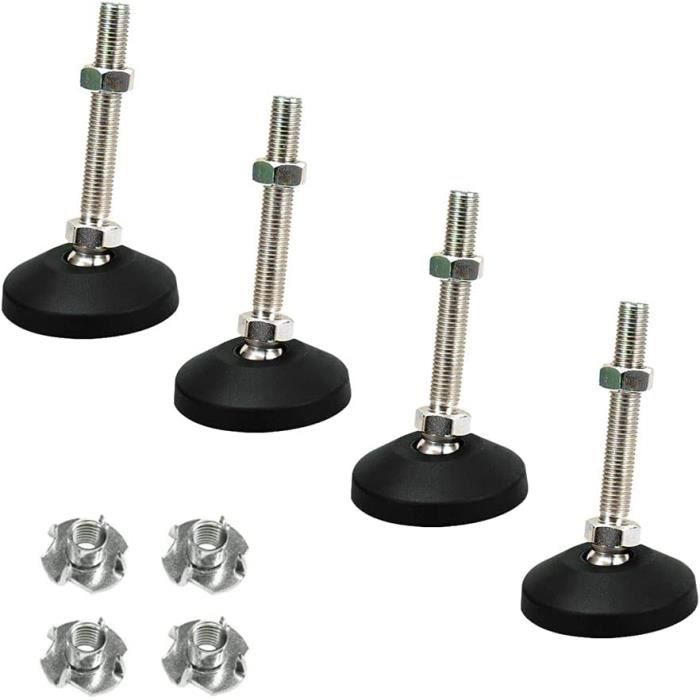 Pied Réglable 4 Pièces Pied Reglable M8 Pied Reglable Pour Meuble Pied ...