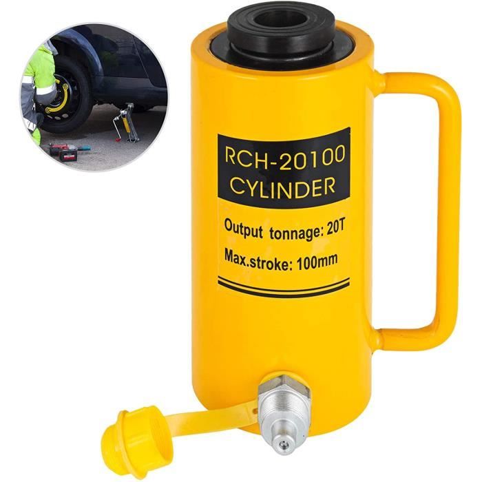 VEVOR Cric Cylindre Hydraulique Creux 20 T Cylindre de Vrin Hydraulique ...