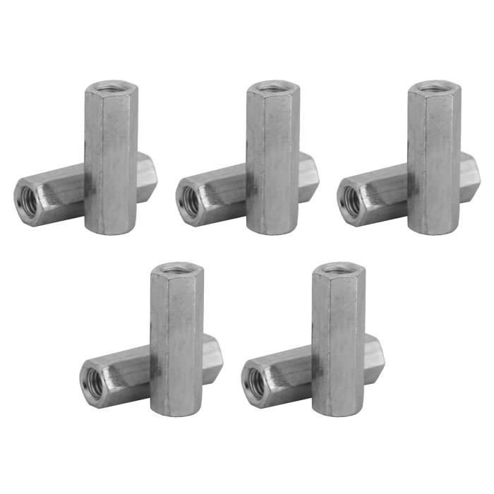 Fixation D'Crou Crous Longues 10Pcs Crou À Tige Longue Hexagonal Douille Crou Filetées ...