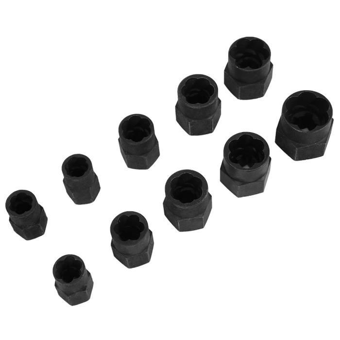 EJ.life Extracteur d'écrou cassé 10pcs Ensemble d'Outils de Retrait d ...