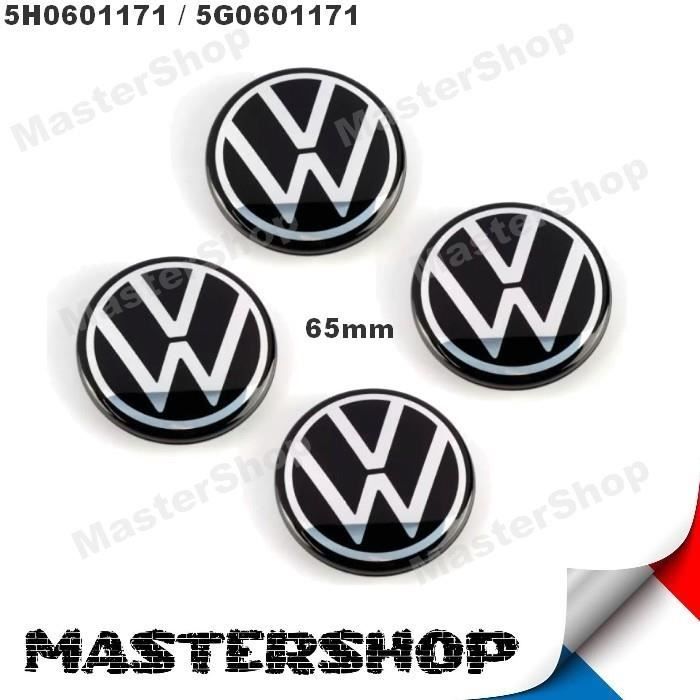 4X CENTRES DE ROUE VW caches moyeu jante alu 65mm emblème VOLKSWAGEN ...