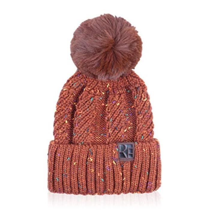 Gant Moufle NST5C Bonnet en tricot torsadé classique Pull extensible ...