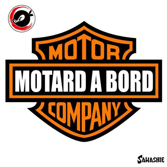 Stickers Motard à Bord Harley Davidson - Cdiscount Auto