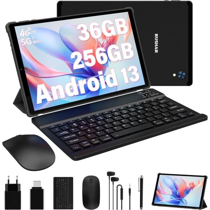 Tablette 10,4 Pouces Android 13 Avec 36Gb Ram+256Gb Rom (2Tb Tf ...