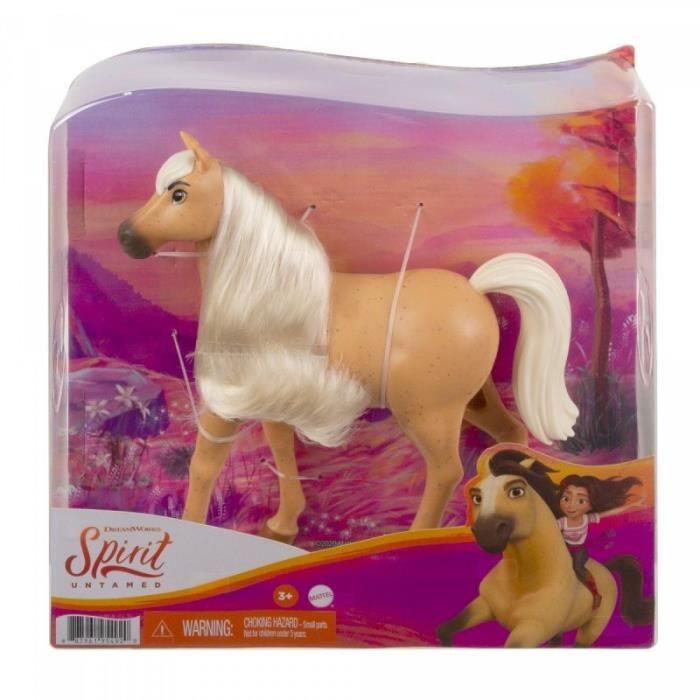 Spirit L`indomptable, figurine cheval sauvage, tête articulée et longue ...