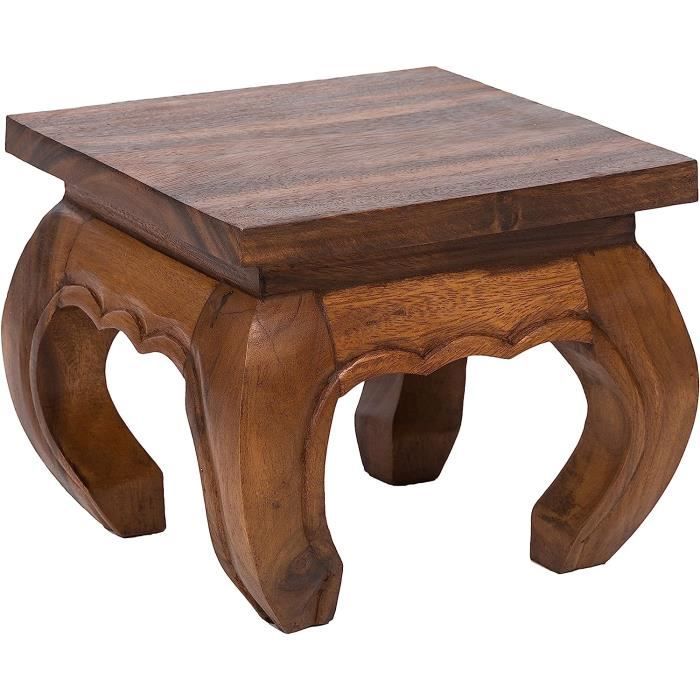Table Basse D'Opium, 30X30X23 Cm, Artisanal, Fait De Massif Bois ...