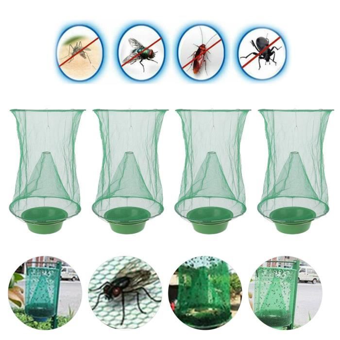 ZERONE Piège à Mouches pour Jardin, Cage à Piège Suspendue, Filet Anti ...