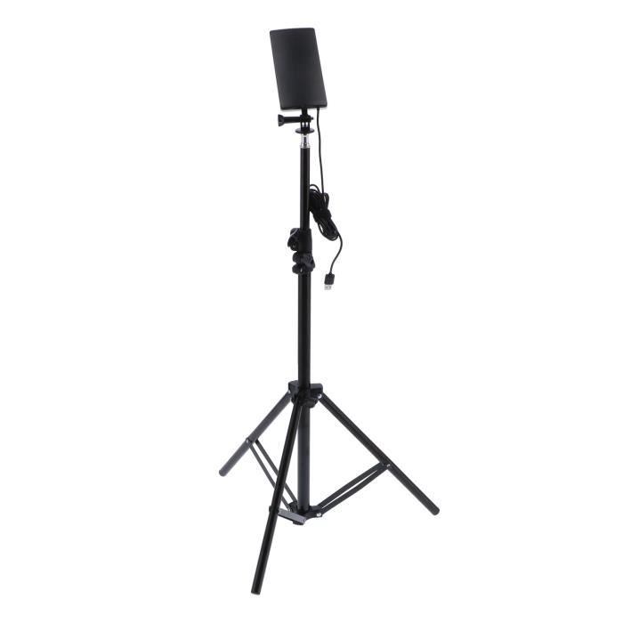 Zerone Lampe de caméra selfie télescopique Camping en plein air lumière ...