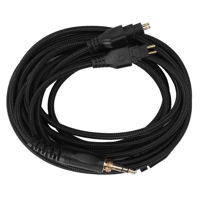 LMC-Câble au-dio pour casque de remplacement stéréo de mise à niveau ...